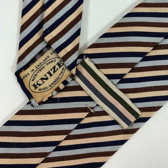 Knize | Accessories | Knize Wien Rare Vintage Silk Striped Neck Tie 95s ...
